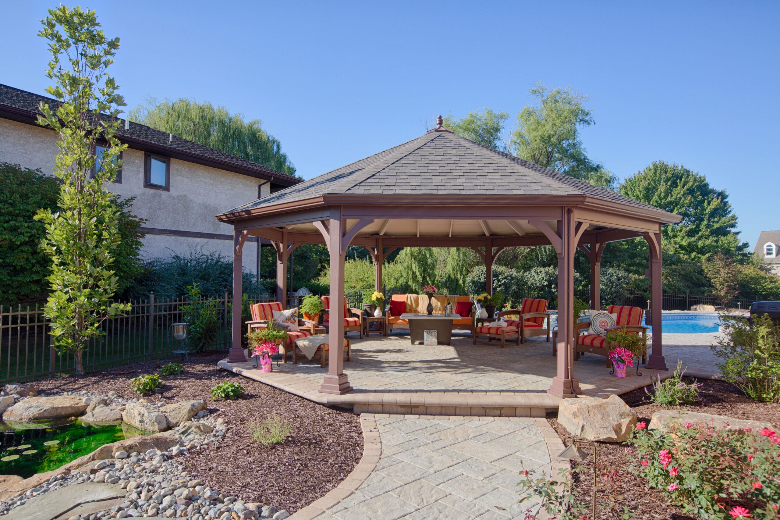 Custom Backyard Gazebos | A Plus Landscaping